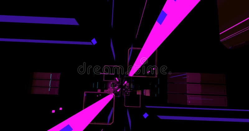 Abstract Background with Pieces in Violet Color. Stock Illustration ...