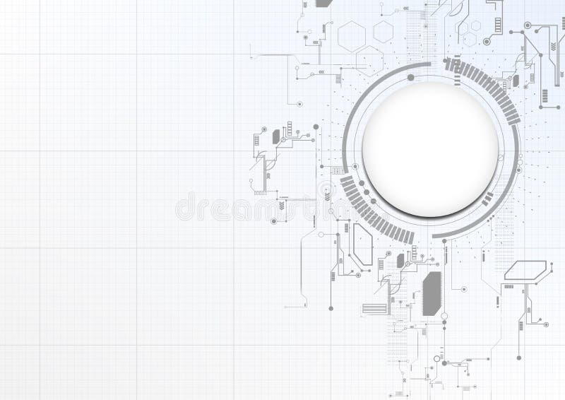 Technological Abstract Technical Digital Element Board Background Stock ...