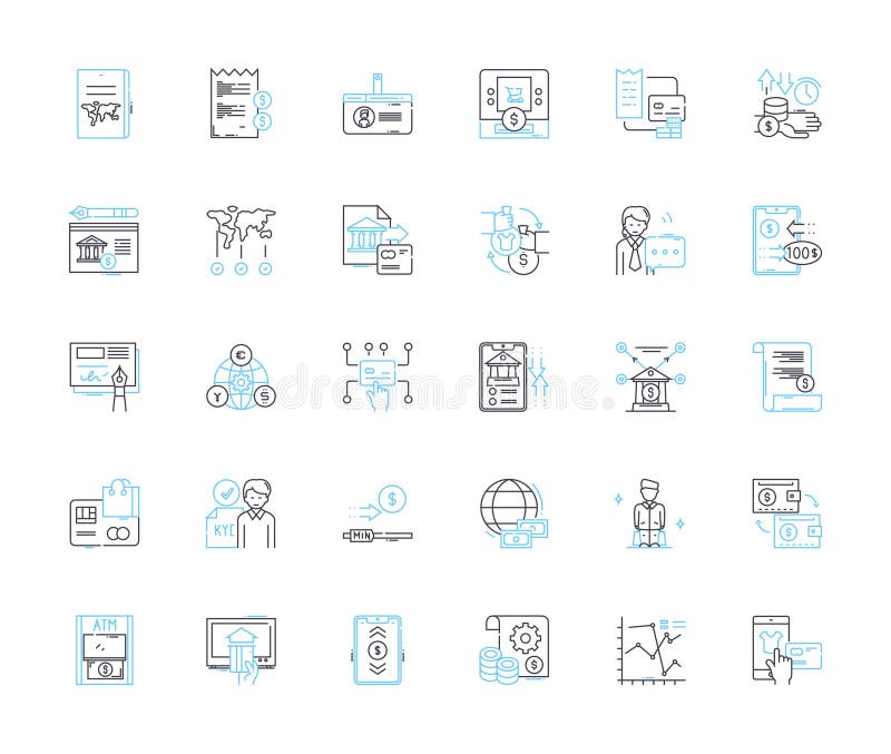 Technological Advancement Linear Icons Set. Innovation, Automation ...