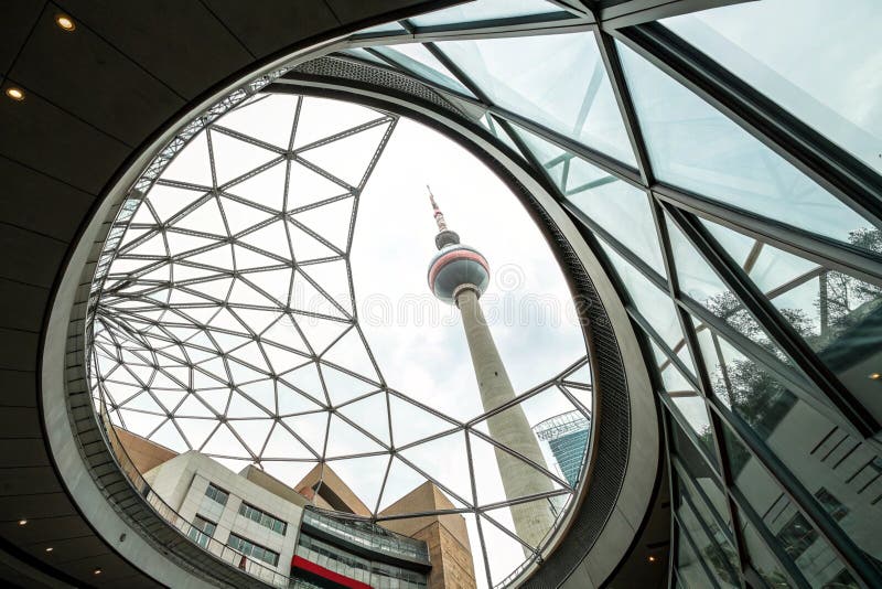 Technological Aperture with Dome-like Structure Stock Illustration ...