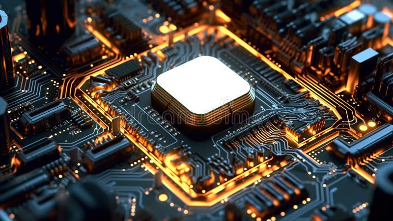 Technological Background of the Abstract Computer Motherboard Stock ...
