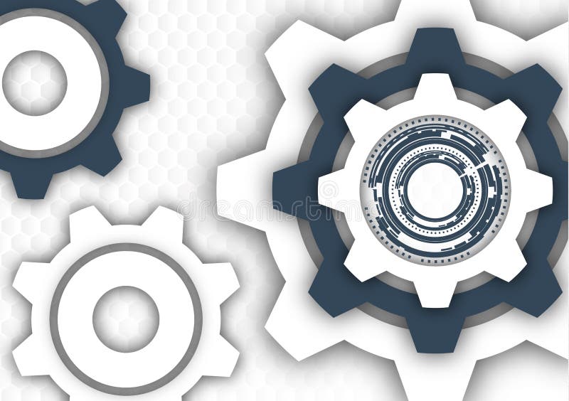 Technological Background, Gear Wheel, Modern Cover Template. the ...