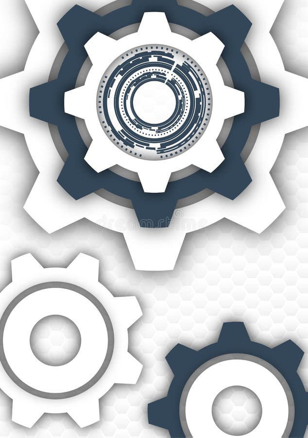 Technological Background, Gear Wheel, Modern Cover Template Stock ...