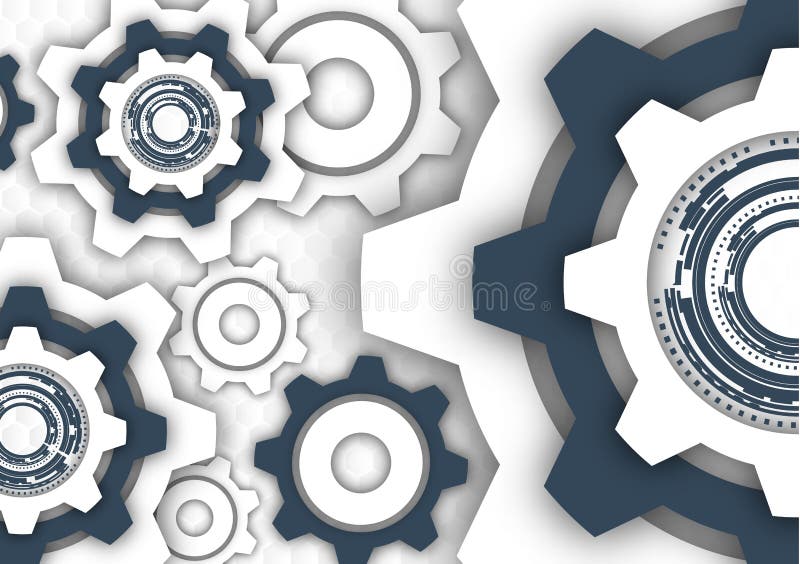 Technological Background, Gear Wheel, Modern Cover Template. the ...
