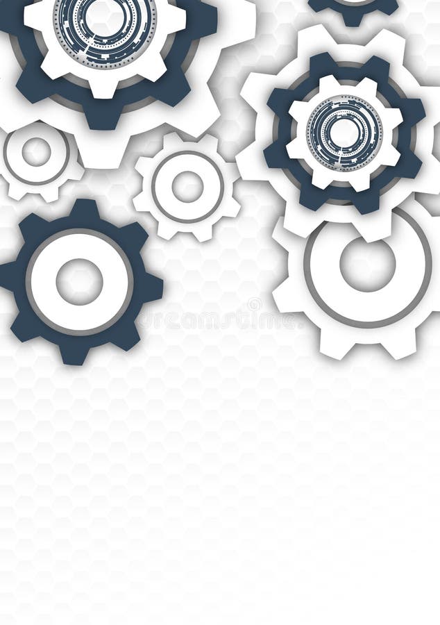 Technological Background, Gear Wheel, Modern Cover Template. the ...