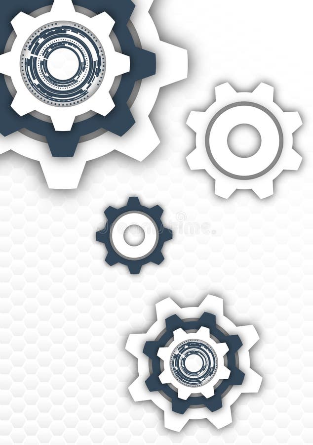 Technological Background, Gear Wheel, Modern Cover Template. the ...
