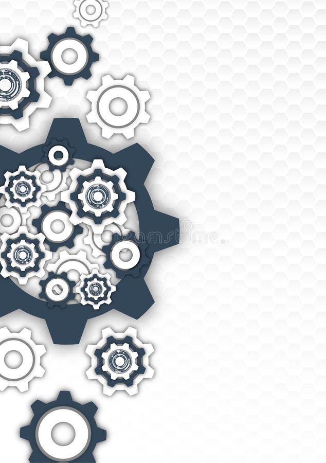 Technological Background, Gear Wheel, Modern Cover Template. the ...