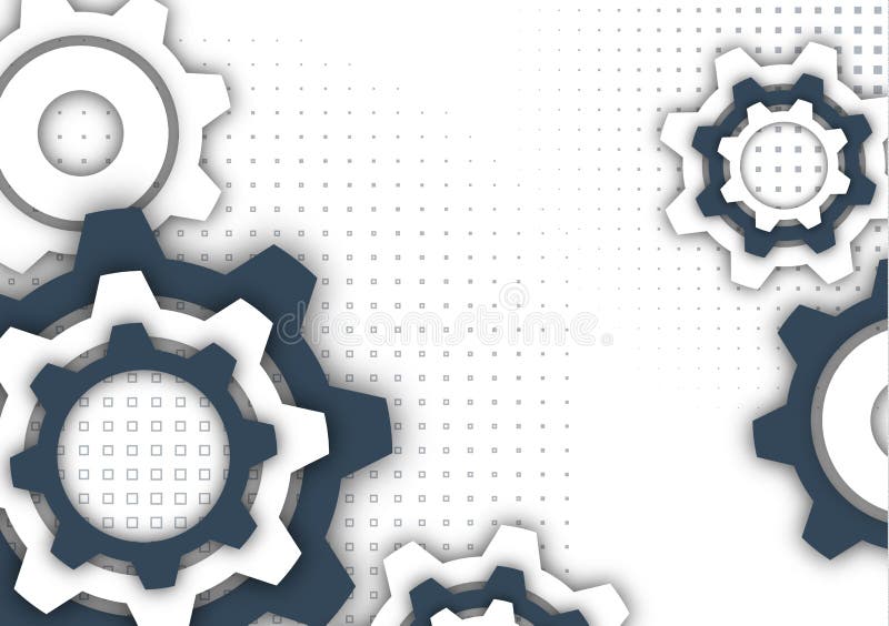 Technological Background, Gear Wheel, Modern Cover Template. the ...