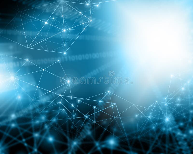 Technological Background, Internet Concept Of Global Business. Internet ...