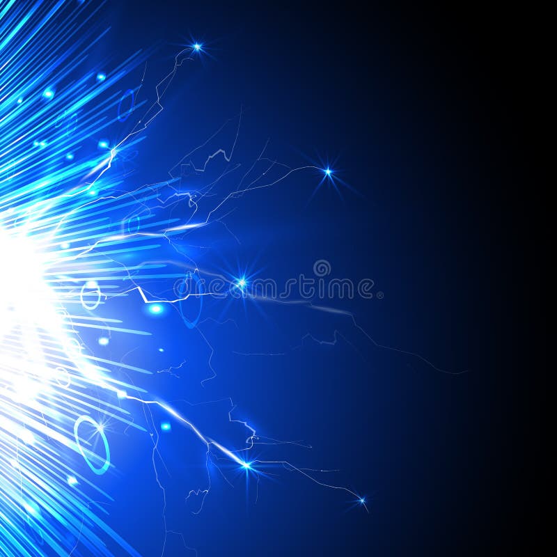 Technological Background with the Radiance Stock Vector - Illustration ...