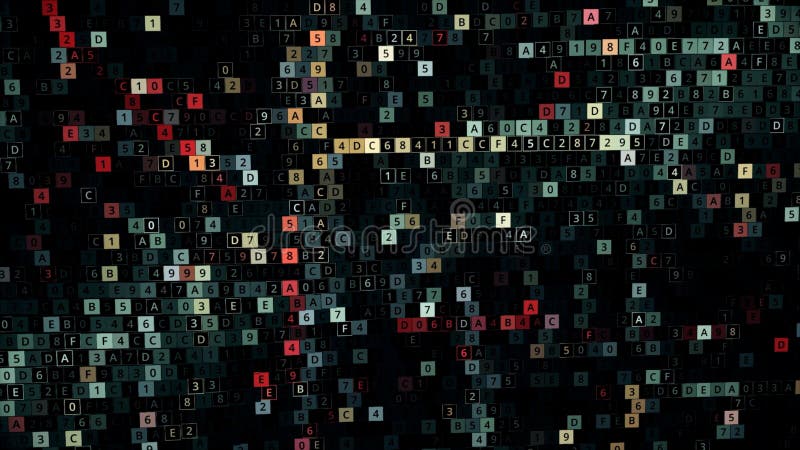 Technological Background with Representation of a Computer Program Code. Animation Stock ...