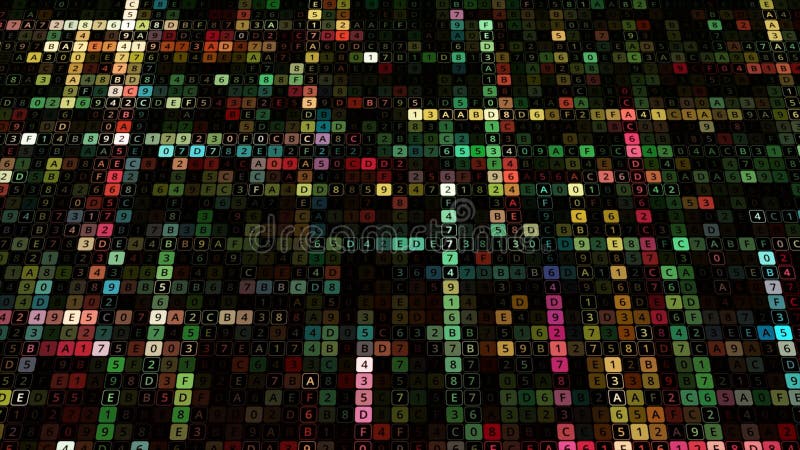 Technological Background with Representation of a Computer Program Code. Animation Stock ...