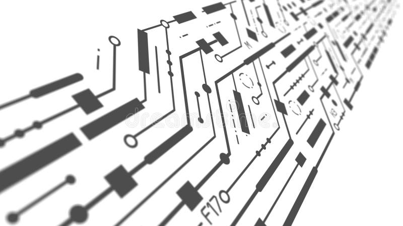 Circuit Board Background .Technical Drawing.Future Technology, Vector ...