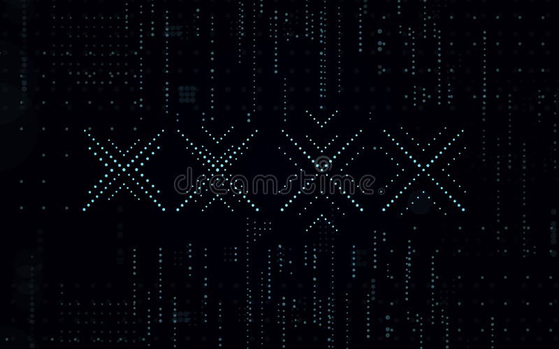 Technological Dark Background Vector Illustration.Matrix.Binary Computer Code.Falling Dots Stock ...