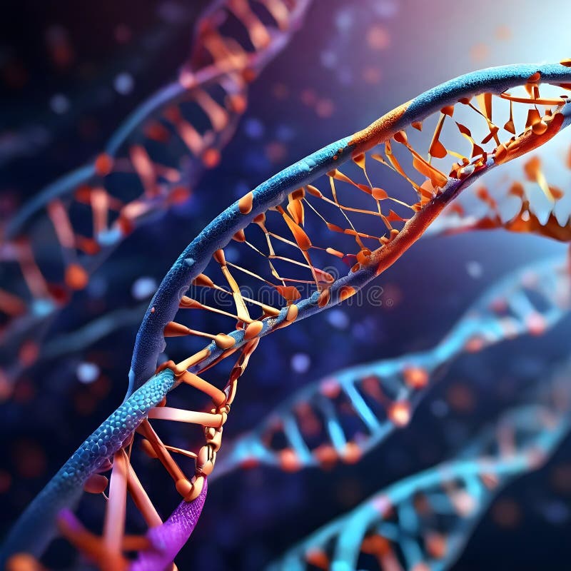 Technological Biotechnology Theme with Vibrant Molecular Graphics ...