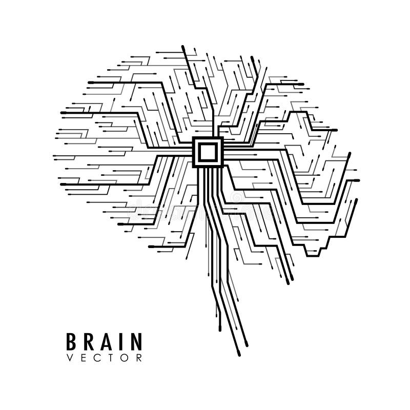 Technological Brain and Machine Learning Concept Stock Vector ...