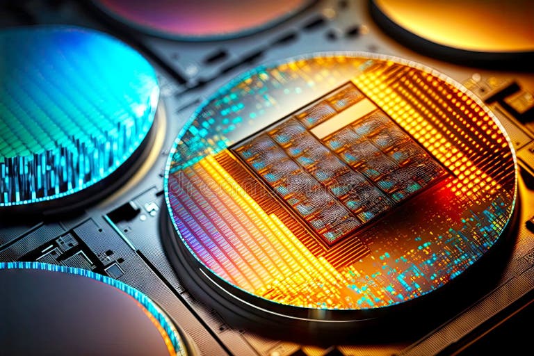 Technological Breakthrough Innovation among Wafer Semiconductor Manufacturing Stock Illustration ...