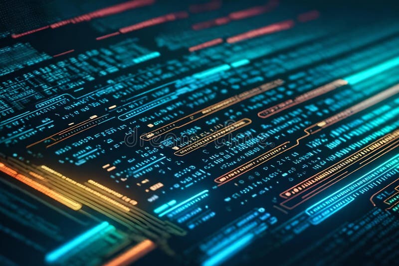 Technological Computer Codes Element Abstract Background. Generative AI ...