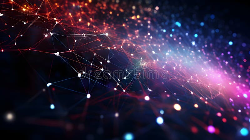 Technological Connection Futuristic Shape, Dot Network. Concept of ...