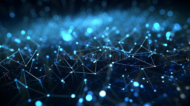 Technological Connection Futuristic Shape, Dot Network. Concept of ...