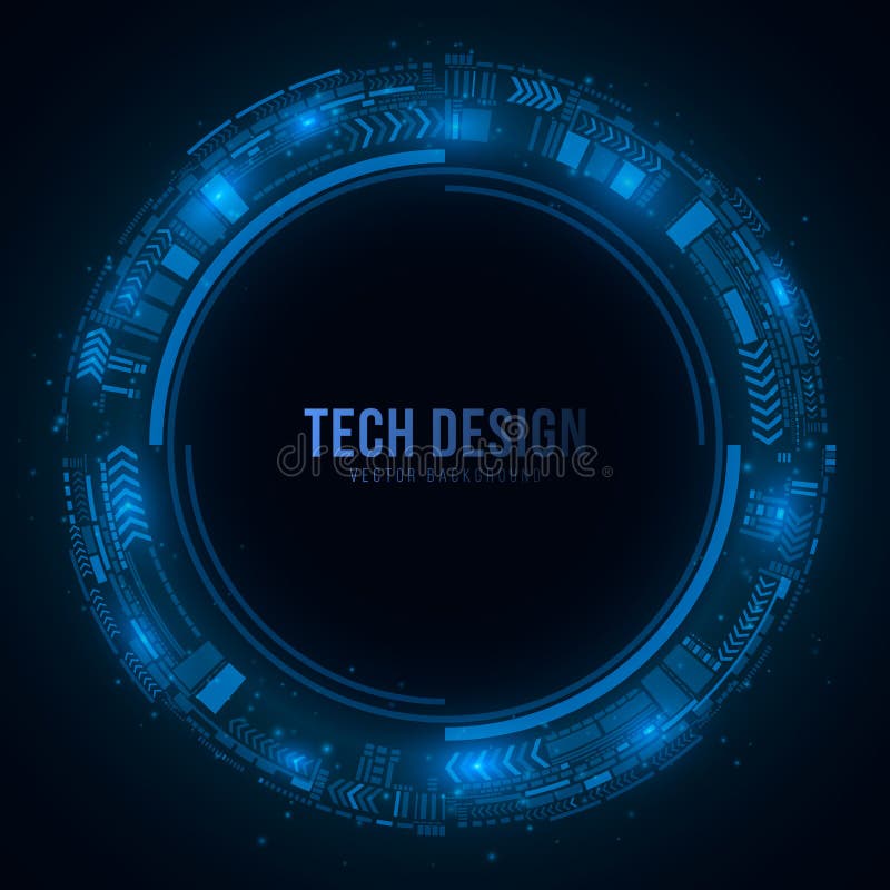 Circle Hud Technological Futuristic Elements Stock Illustrations – 110 ...