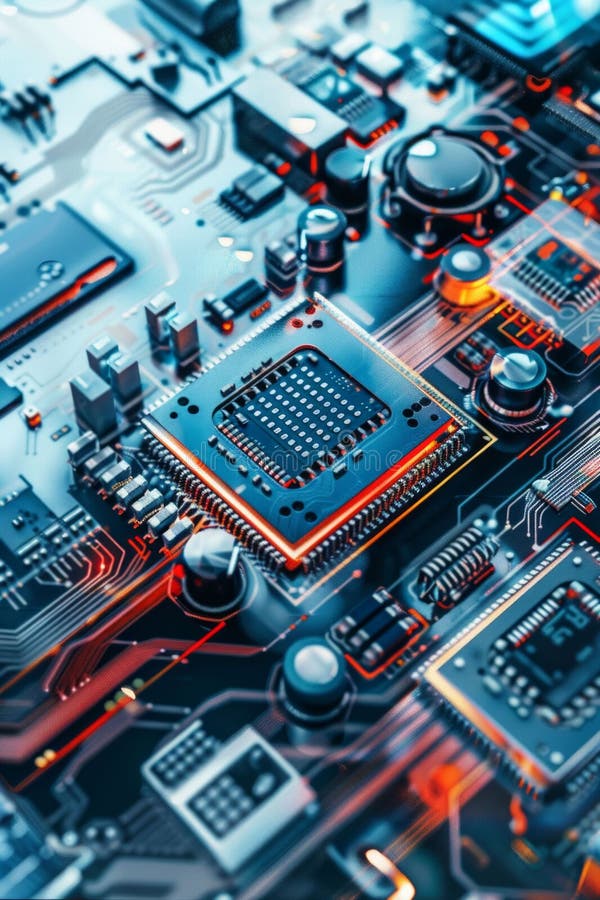 Technological Depths: Microchip Complexity and Precision. Generative Ai ...