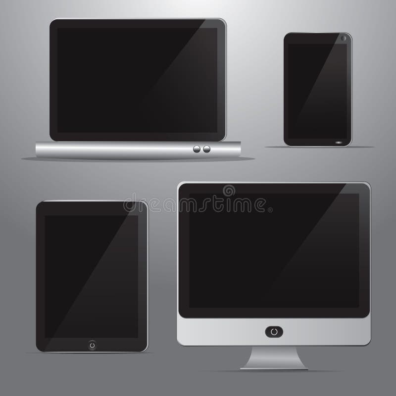 Technological Devices. Vector Illustration Decorative Design Stock ...