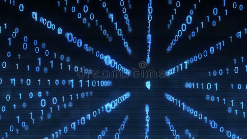 Technological Digital Binary Data Glitch Background With Binary Code Binary Digits 1 And 0 On