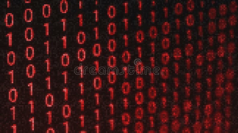 Technological Digital Binary Data Glitch Background With Binary Code Binary Digits 1 And 0 On