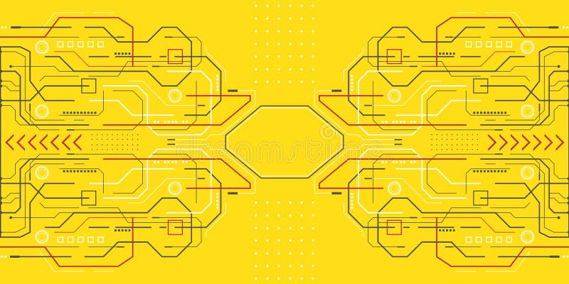 Technological Drawing of the Future.Engineering Innovation.HUD Digital ...