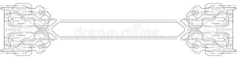 Technological Drawing of the Future.Engineering Innovation.HUD Digital ...