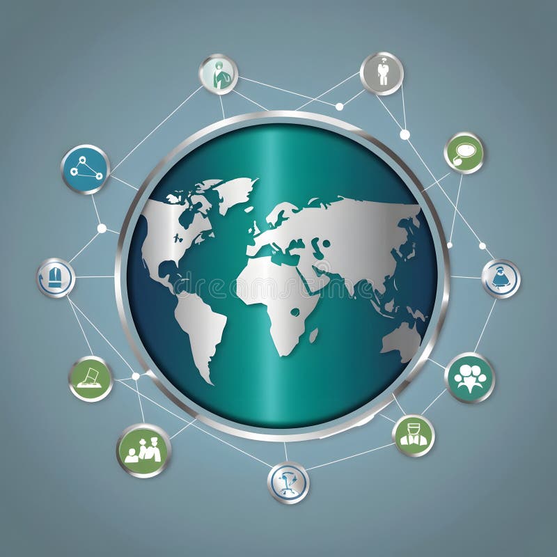 Technological Ecosystem: the Networked Globe Graphics Images for ...