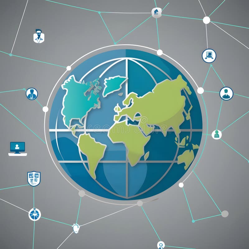 Technological Ecosystem: the Networked Globe Graphics Images for ...