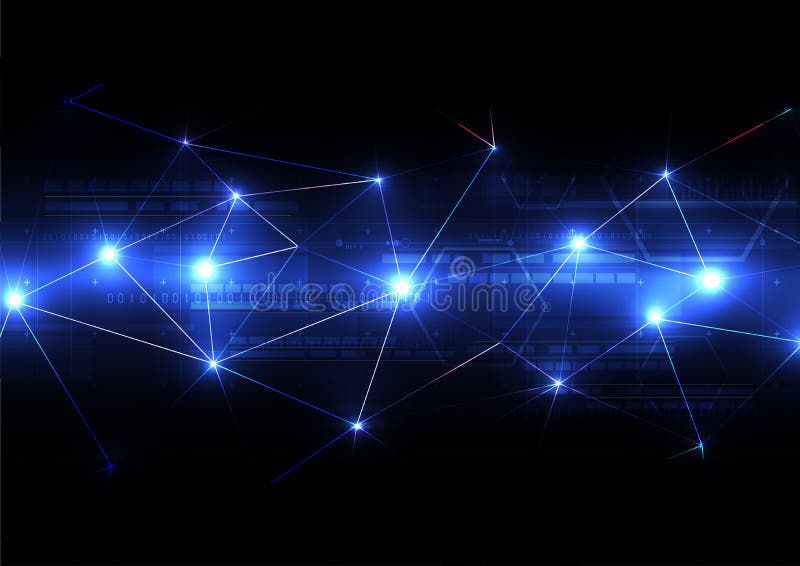 Technological Electrical System Vector Background Abstract Stock Vector ...