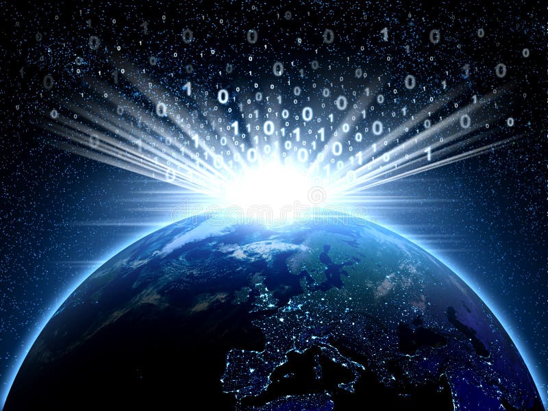 Technological Explosion Concept Stock Photo - Image of network ...