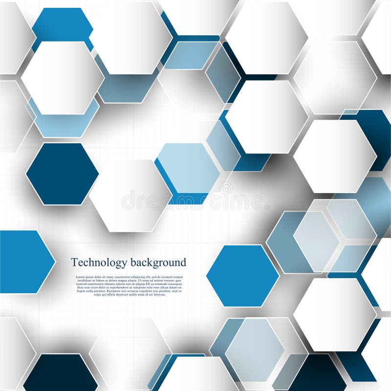 Technological Future Intelligent Geometric Abstract Background V Stock ...