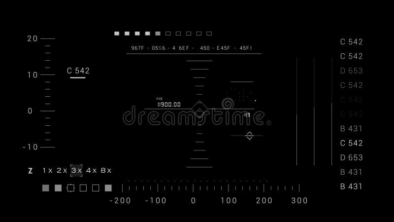 HUD Control Panel.Viewfinder Navigator HUD. Stock Footage - Video of ...