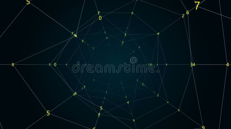 Looping Digital Numbers Code Animation. Stock Video - Video of graphic ...