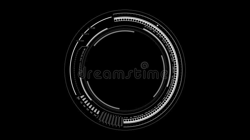 PNG Alpha.Circle HUD Element. Stock Footage - Video of panel, interface ...