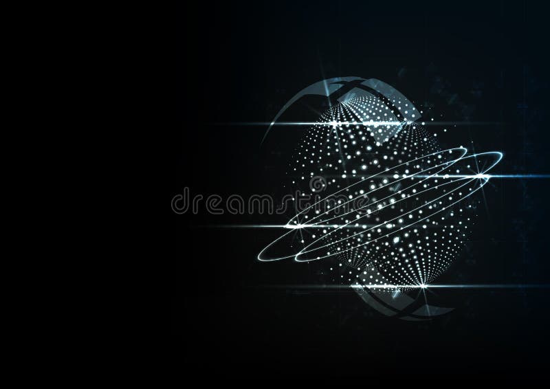 Technological Global System Abstract Background Vector Stock Vector ...