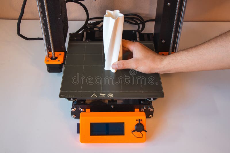 Technological Hi-teg Tool for Making New Things. a Black and Red 3D ...