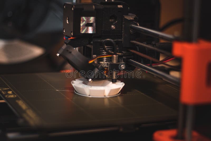 Technological Hi-teg Tool for Making New Things. a Black and Red 3D ...