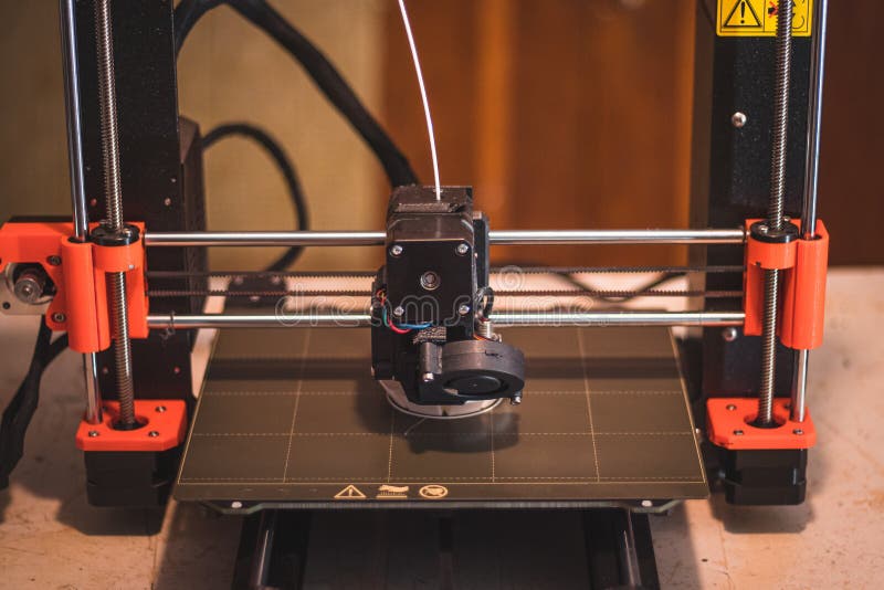 Technological Hi-teg Tool for Making New Things. a Black and Red 3D ...