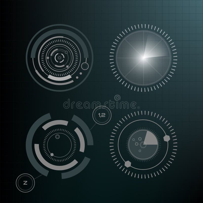 Technological HUD Elements, Futuristic Interface Virtual Reality ... Technological HUD Elements, Futuristic Interface Virtual Reality ...