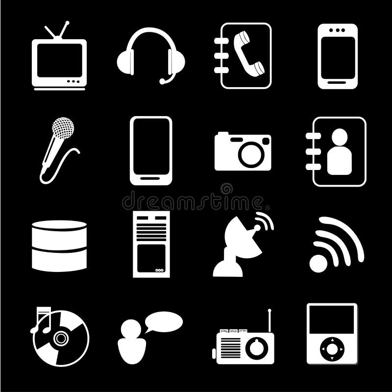 Technological icons stock vector. Illustration of electrical - 31664366