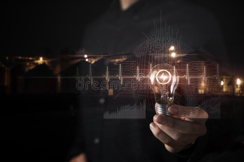 Technological Ideas for the Development of the Industry Stock Photo ...