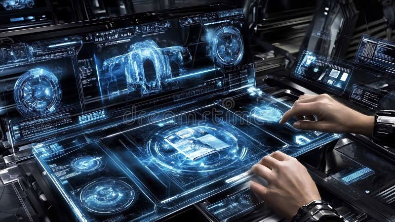 Technological Interface Displays Future Car Design Details for ...