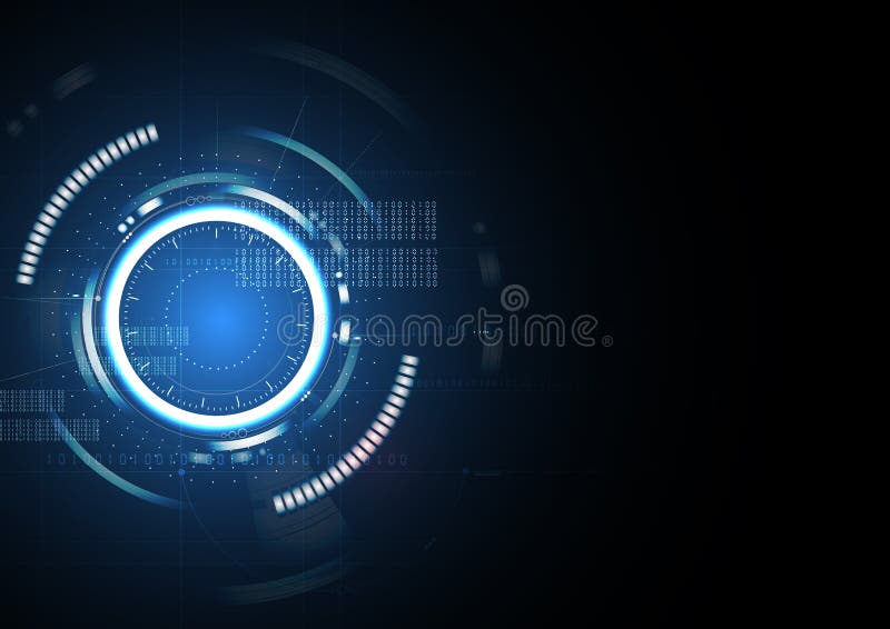 Technological Interface System Abstract Background Vector Stock Vector ...