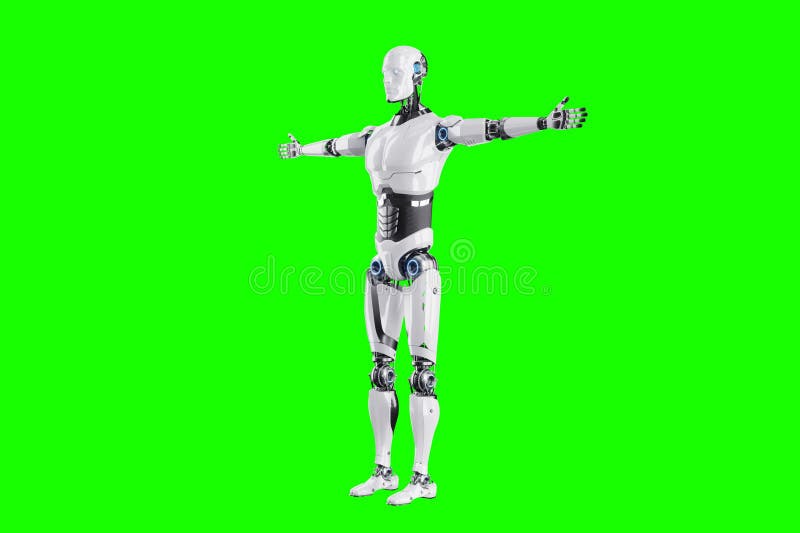 Technological Modern Robot Body Full Body , Photorealism. Neural ...