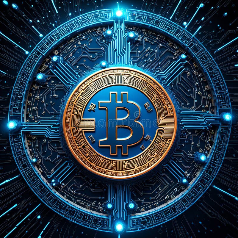 Technological Representation of a Bitcoin in Tech World X Ray Theme ...